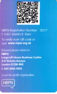 NRPSI -Interpreter's Photo ID Card